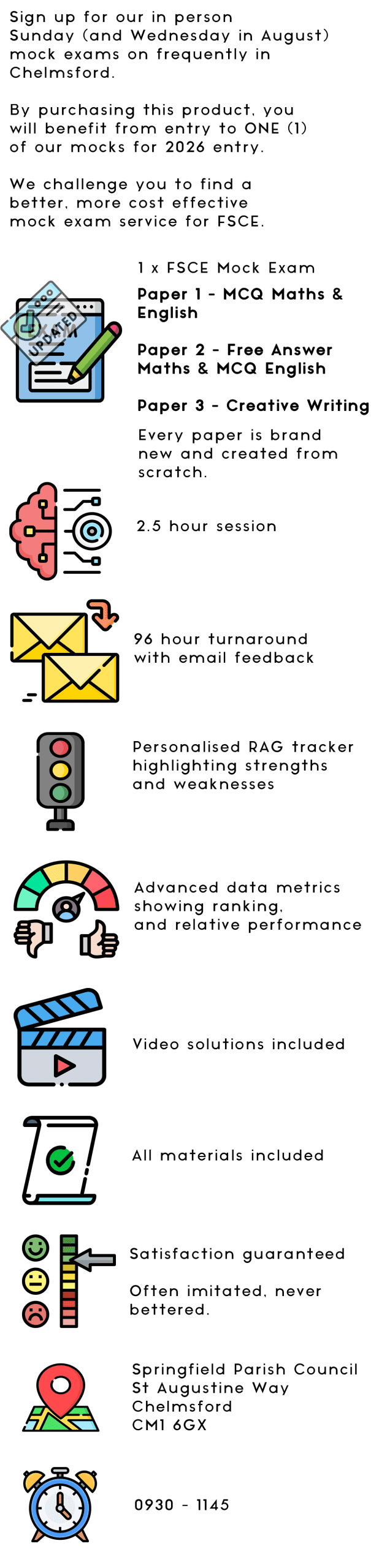 11Plus (11+) Maths Concierge: FSCE Mock Exam August